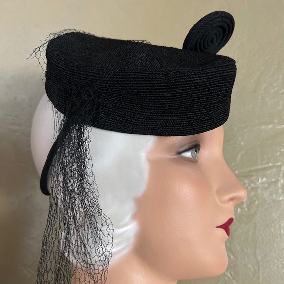 NEW YORK CREATION | Accessories | Captivating 93s Black Corde Tilt Hat ...